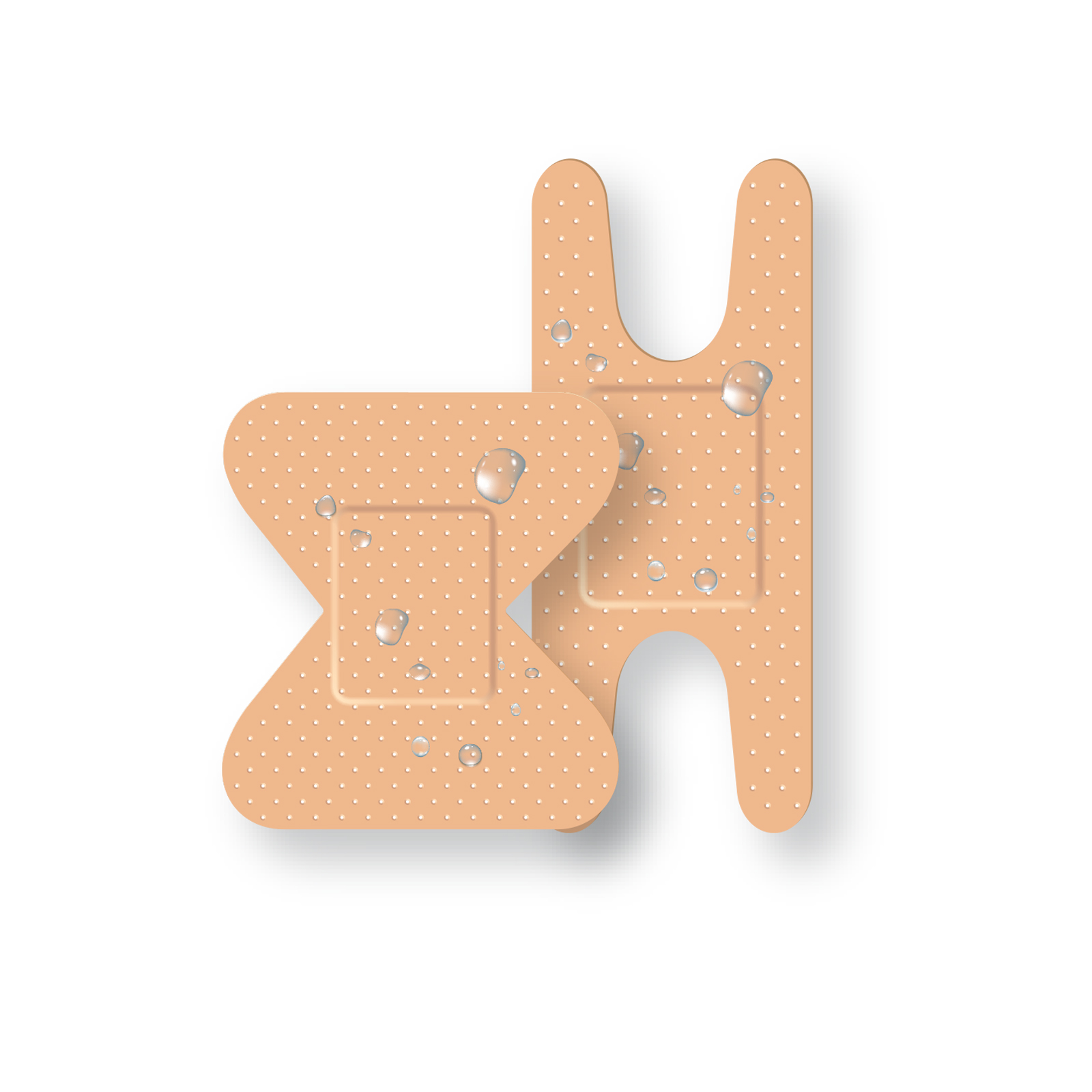 Waterproof Plasters - Knuckle/Finger Tip Assorted (16Pcs)