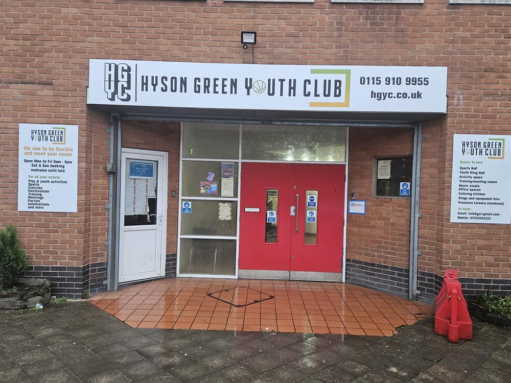 Hyson Green Youth Club Revival