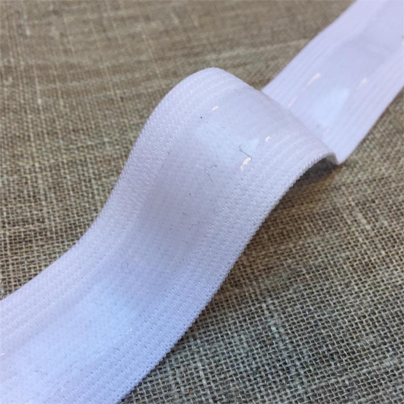 White Silicone Elastic 32mm