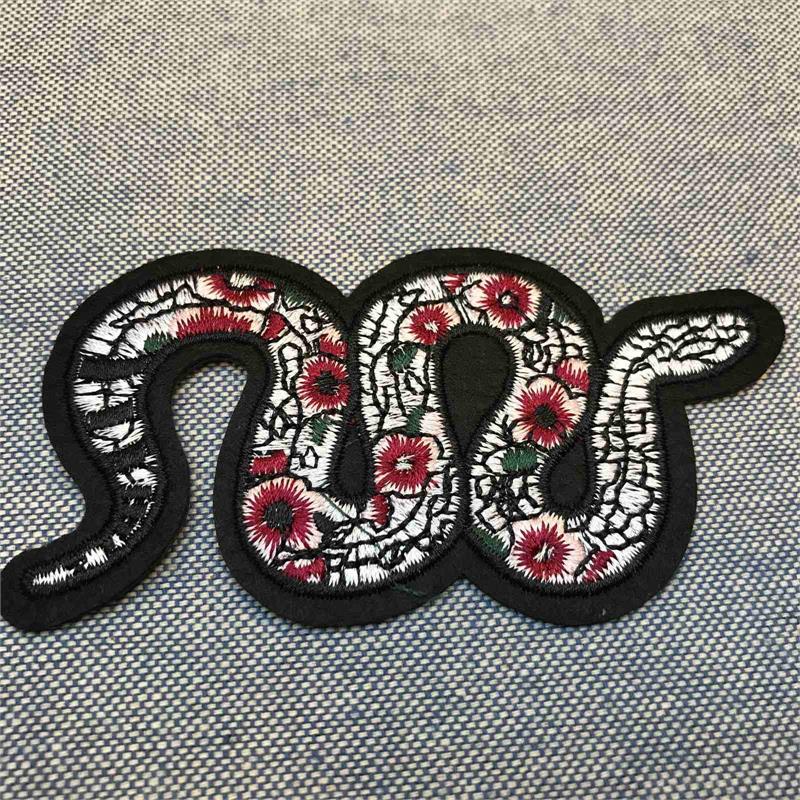 Fusible Embroidered Snake Motif
