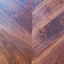 Chevron Parquet Block Engineered American Walnut by The Solid Wood ...