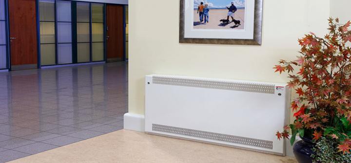 DeepClean Radiator Cover - Floor Mounted Square Top by Contour Heating ...