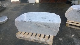 Natural Glacial Boulder Bench outdoor seating by Galloway Stone Products
