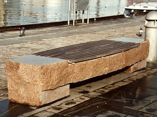 Bench Waterfront by Galloway Stone Products