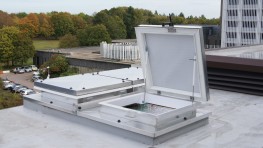 Em-Hatch™ insulated cover roof access hatch by Whitesales