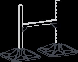 Big Foot H Frame Sets - Non-penetrative supports for pipework, duct and ...