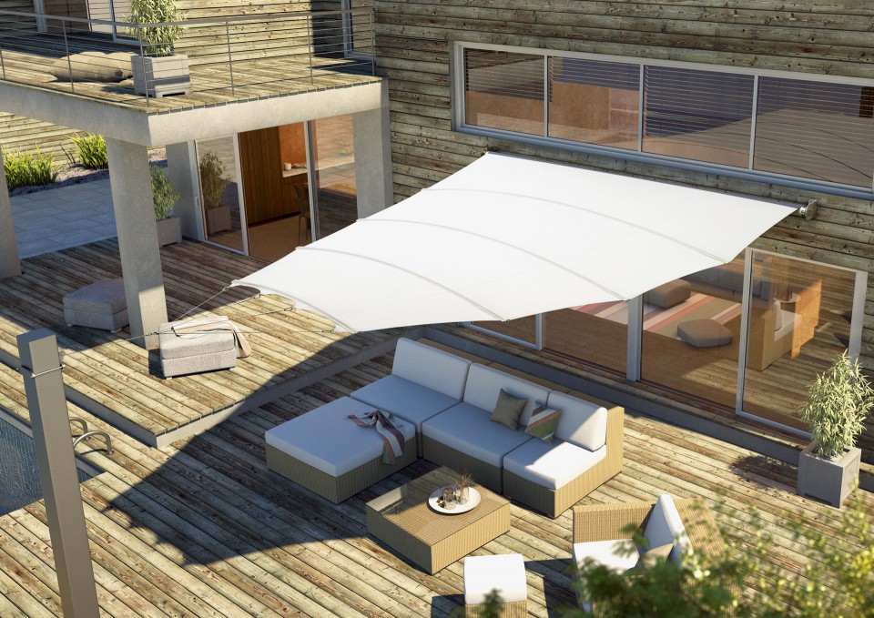 Automated Elips4Sun Retractable Retractable Fabric Roof - Sun Shade ...