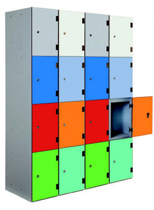 Shockproof Low Lockers - Overlay Doors by Probe