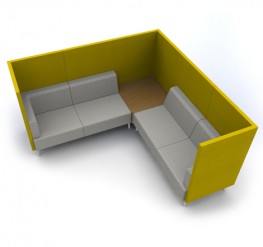 Tryst L-Shape by Connection Seating