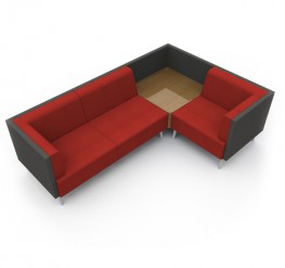 Tryst L-Shape by Connection Seating