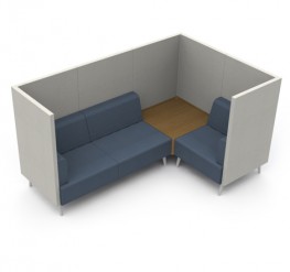 Tryst L-Shape by Connection Seating