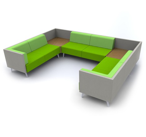 Tryst U-Shape by Connection Seating