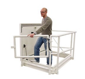 Sureguard Handrail for Roof Access Hatches by Surespan Limited
