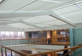 Astralux 5000 Tensioned Roller Blind and Atria Systems by Astralux
