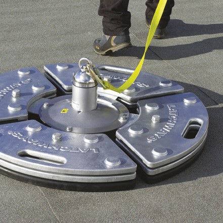 Freestanding Constant Force post System by Latchways