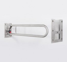 Removable stainless steel hinged rail by NYMAS