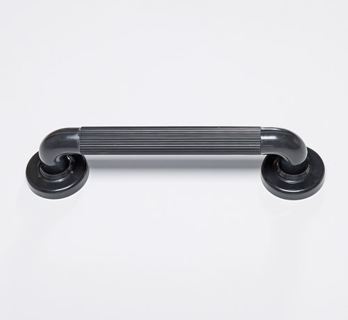 Plastic fluted grab rail with concealed fixings by NYMAS