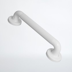 Plastic fluted grab rail with concealed fixings by NYMAS