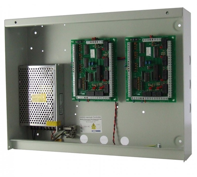 Interguard 5-8 door control unit with steel case & 5A PSU by Hoyles ...