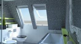 Top-hung roof windows with sliding hinge (Pine) by Sola Skylights