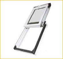 Top-hinged access roof windows (Pine or PVC) by Sola Skylights