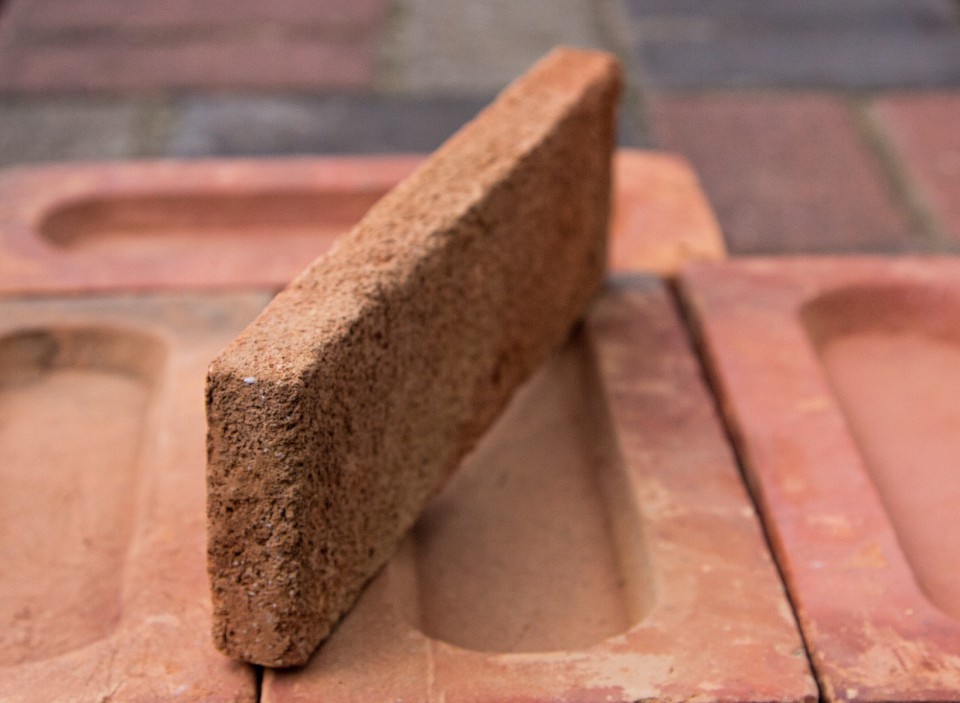 Old Rustic Brown Brick Tile by BAH Brick