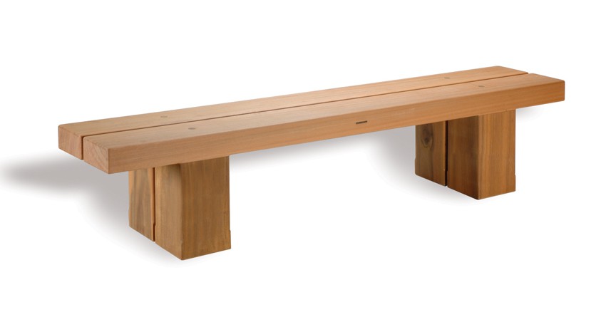 Hardwood Timber Seat Type 2 by Woodscape Ltd