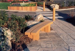 Hardwood Timber Seat Type 2 by Woodscape Ltd