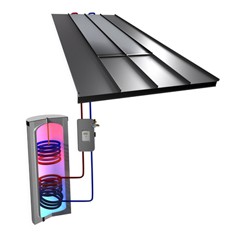 Classic solar thermal roof by Ruukki UK