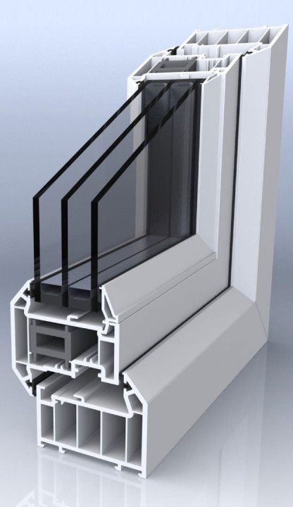 PVC-U Triple Glazed Windows by Norvik New Build