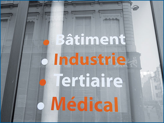 Lettres adhésives pour vitrines, lettres autocollantes - 123ADHESIFS