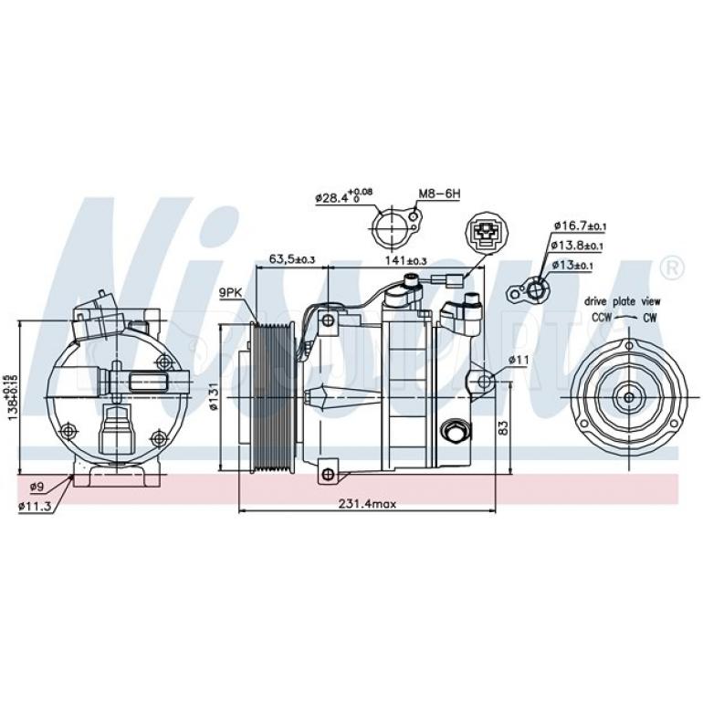 MERCEDES ACTROS (1996 -) ZETROS (2008-) Compressor 89030, 5412300211 ...