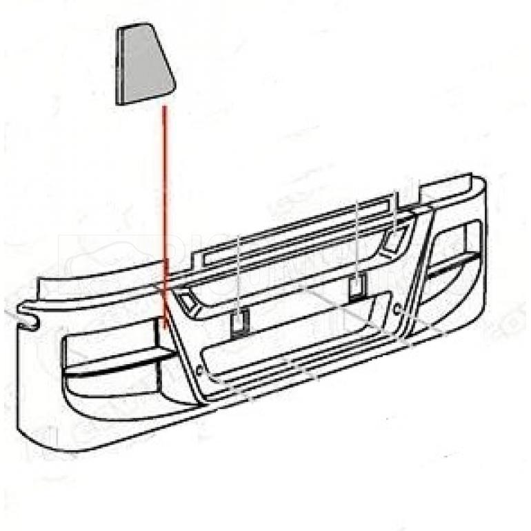 FRONT BUMPER BLANK CAP DRIVER SIDE RH 504187507 - Bison Parts