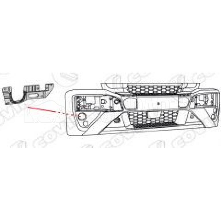 SUPPORT BRACKET DRIVER SIDE RH 5801691384 - Bison Parts