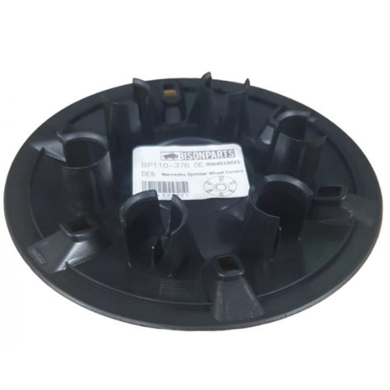 PLAIN BLACK WHEEL CENTRE COVERS (PKT 4) 9064010025, A9064010025 - Bison ...
