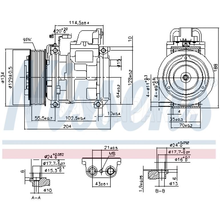 AIR CONDITIONING COMPRESSOR 0002340811, A0002340811, 5412300011 ...