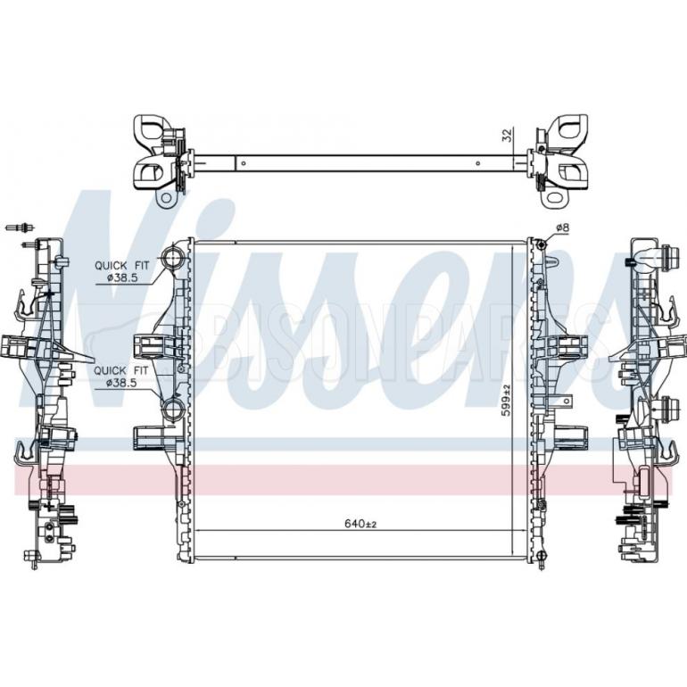 RADIATOR ASSEMBLY 5801255814 - Bison Parts