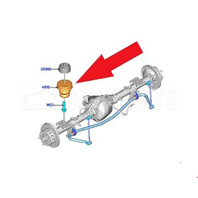REAR AXLE BUMP STOP FITS RH OR LH 2038129, 2038874, BK314002DC ...