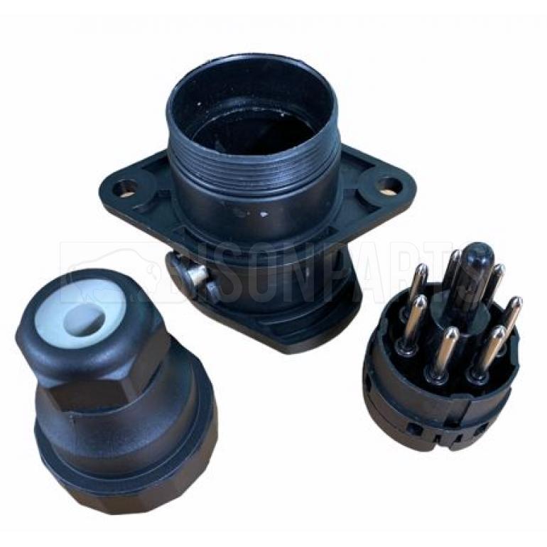 24V 7 PIN PLASTIC EBS SOCKET C/W SCREW TERMINALS - Bison Parts