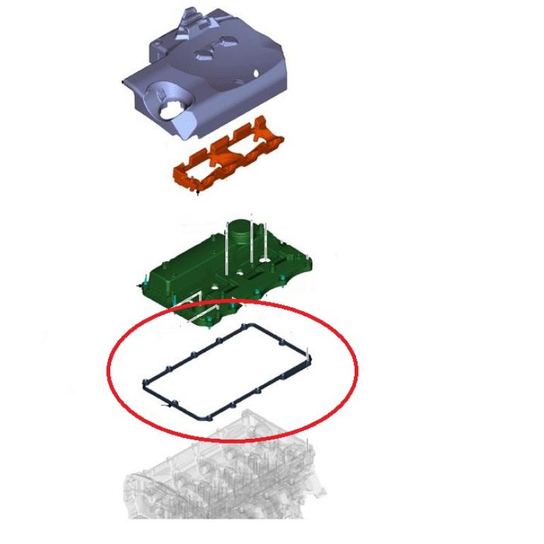 ROCKER COVER GASKET 1760799, 1848542, BK2Q6K260AA, BK2Q6K260AB, BK2Q ...