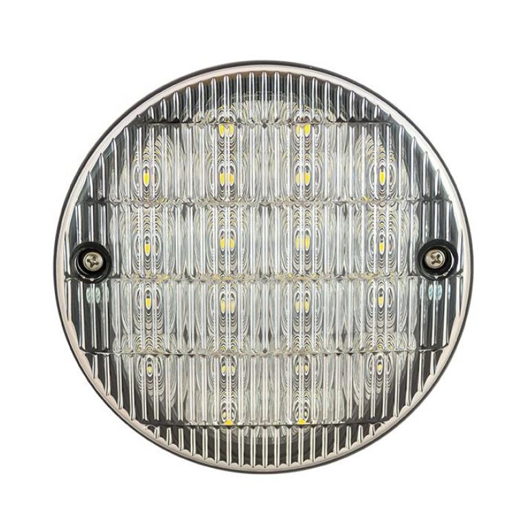 SLIMLINE ROUND LED REAR REVERSE LAMP 12/24V HB140WM - Bison Parts