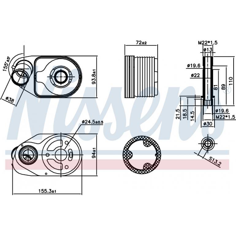 OIL COOLER 500376693, 504086855, 5801555580, 504050068, 504375378 ...