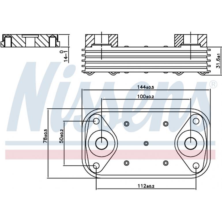 OIL COOLER 504078695, 5801845333, 1103R6, 1656239480, 1675873580 ...