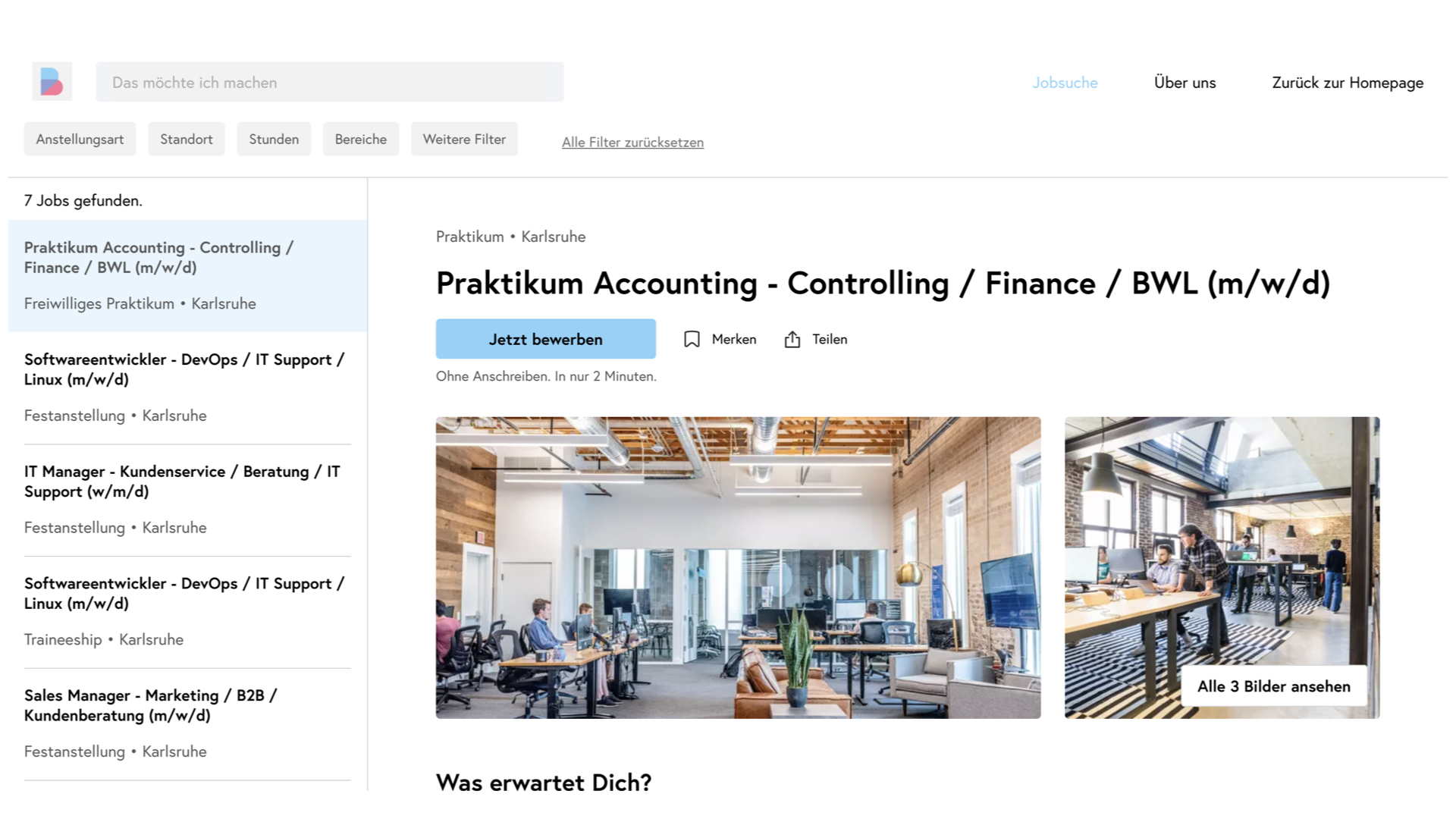 Karriereseite von Workwise auf Unternehmenswebsite anbinden