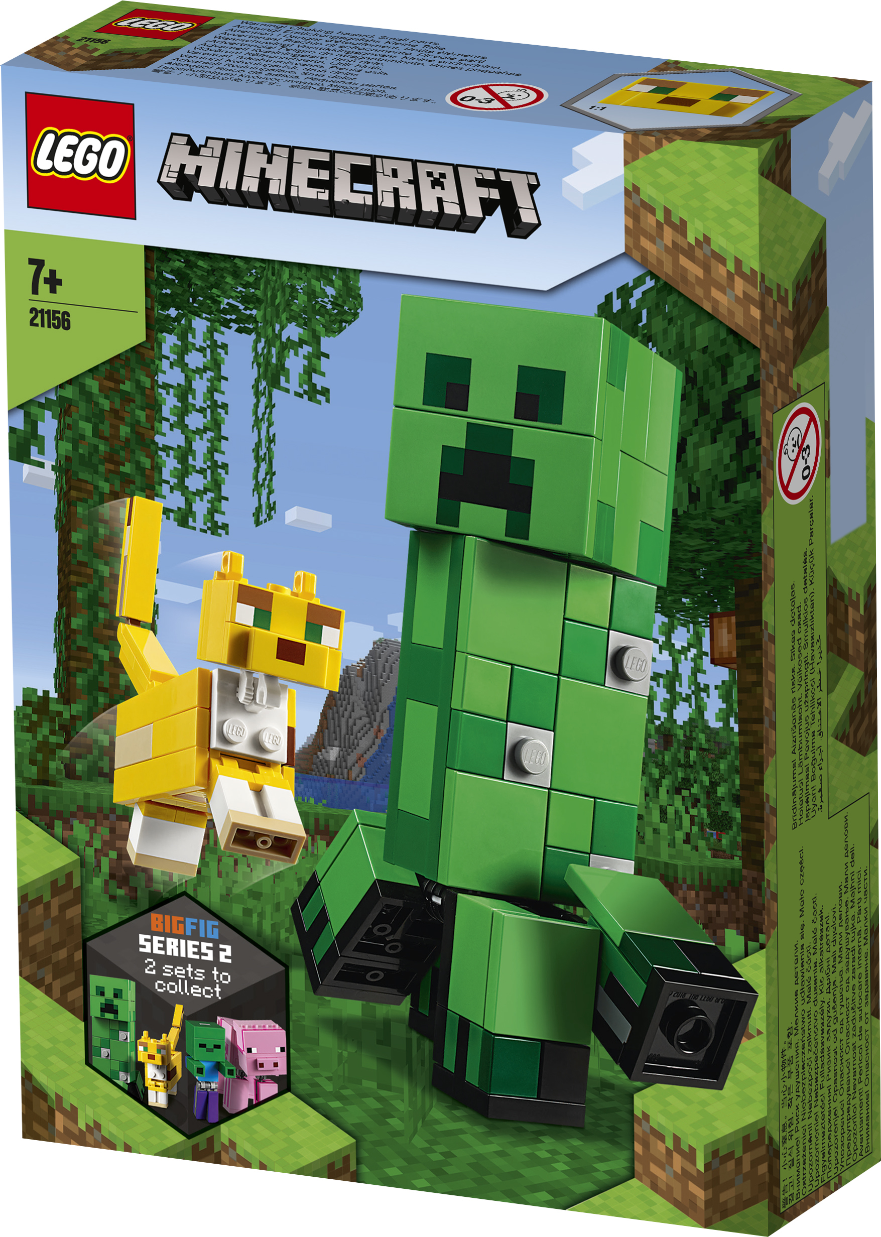 LEGO® Minecraft 21156 BigFig Creeper™ en Ocelot | Coppens Warenhuis