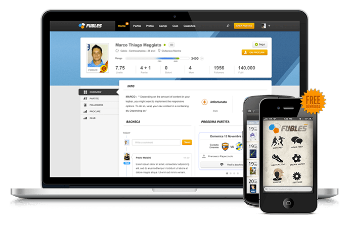 Play football games in your city | Fubles