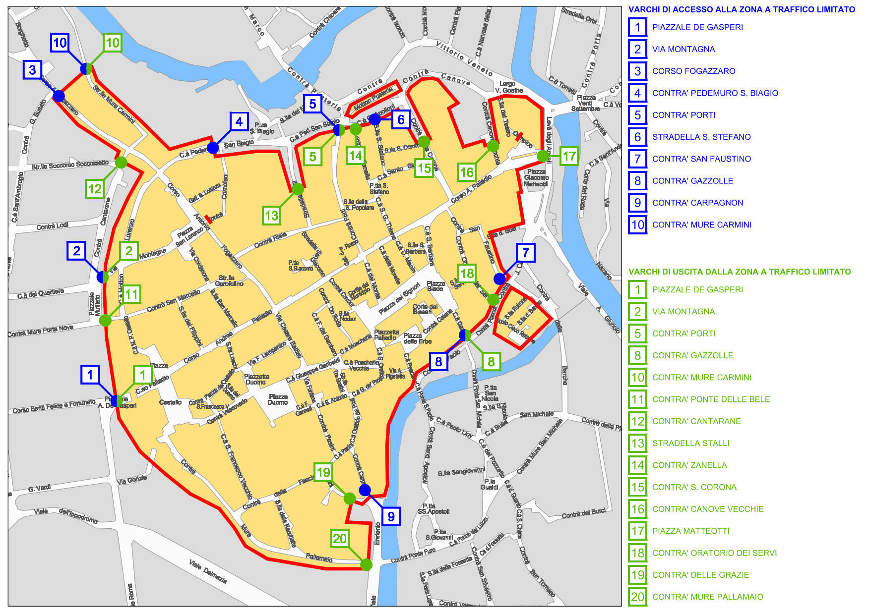 Mappa ZTL con varchi / Documenti tecnici di supporto / Documenti e dati ...