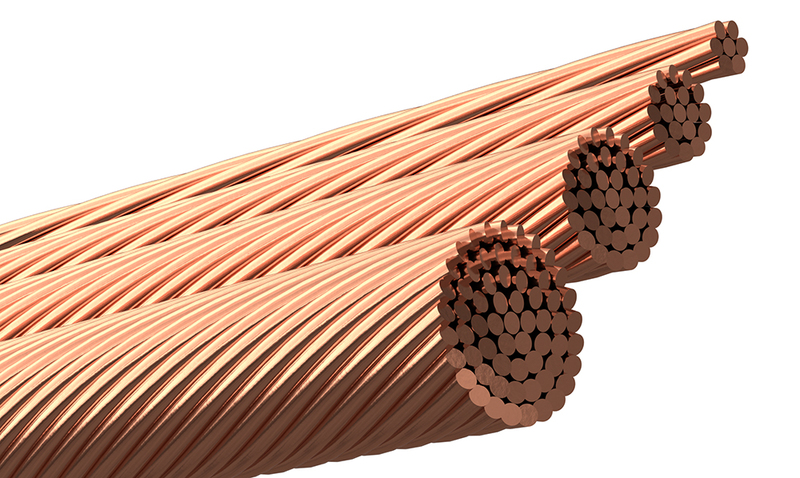 Hard drawn copper conductor