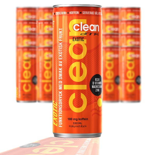 CLEAN DRINK EXOTIC 24 x 33CL – Lösgodis