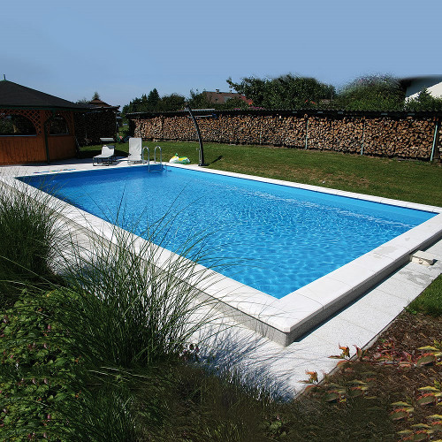 Proffs Thermoblock Pool Paket 7x3,5x1,5m BLÅ LINER
